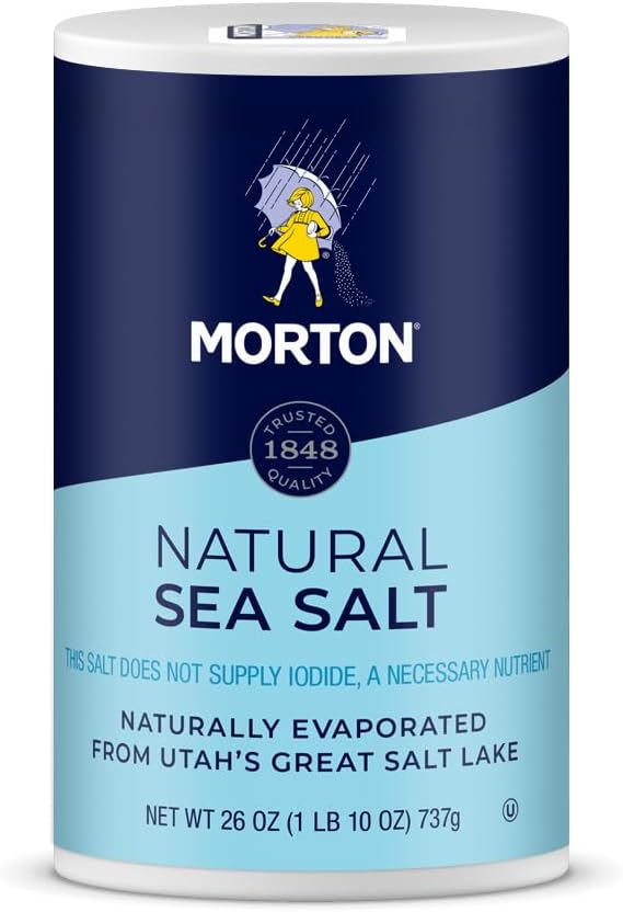 Amazon.com : Morton All-Purpose Natural Sea Salt Textured Sea Salt for ...