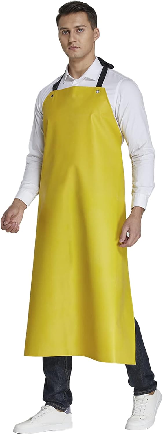 Delantal de goma impermeable para carnicero resistente al aceite ...