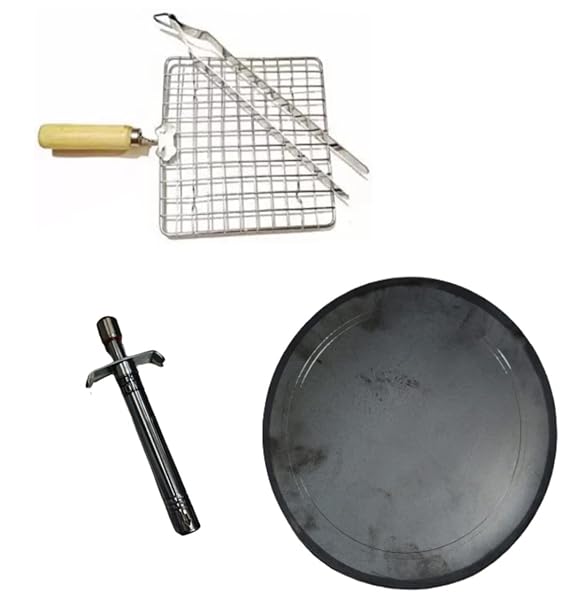 Buy Grill Jali, 11" chimta, Lighter and 9" roti tawa Combo Online at ...