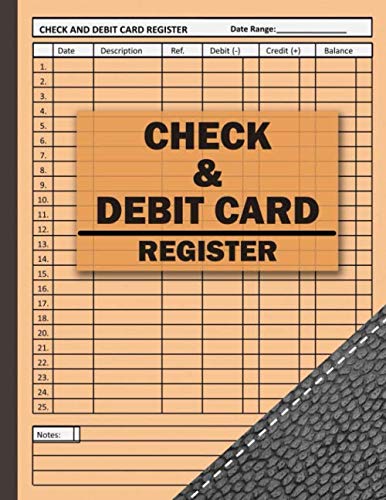 Check And Debit Card Register: Simple Register for Check and Debit Card ...