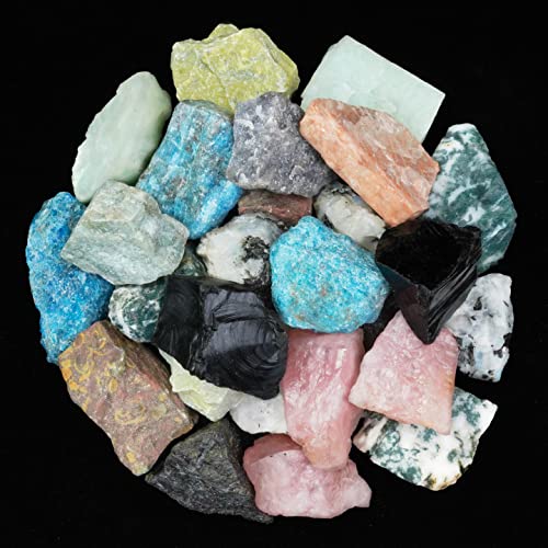 Snapklik.com : Assorted Raw Stones And Crystals, Rough Gemstones Bulk ...