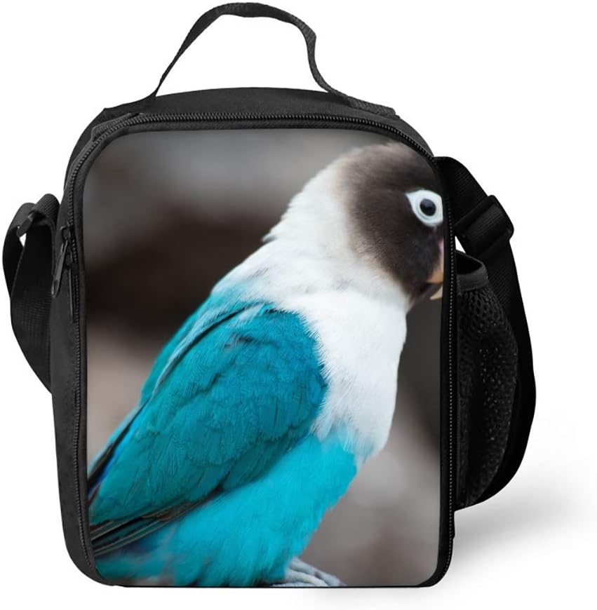 Amazon.com: Reusable Lovebird Birds Lunch Tote Bag Lunchbox with ...