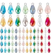 Amazon.com: PH PandaHall 200pcs Faceted Teardrop Charms, 10 Colors ...