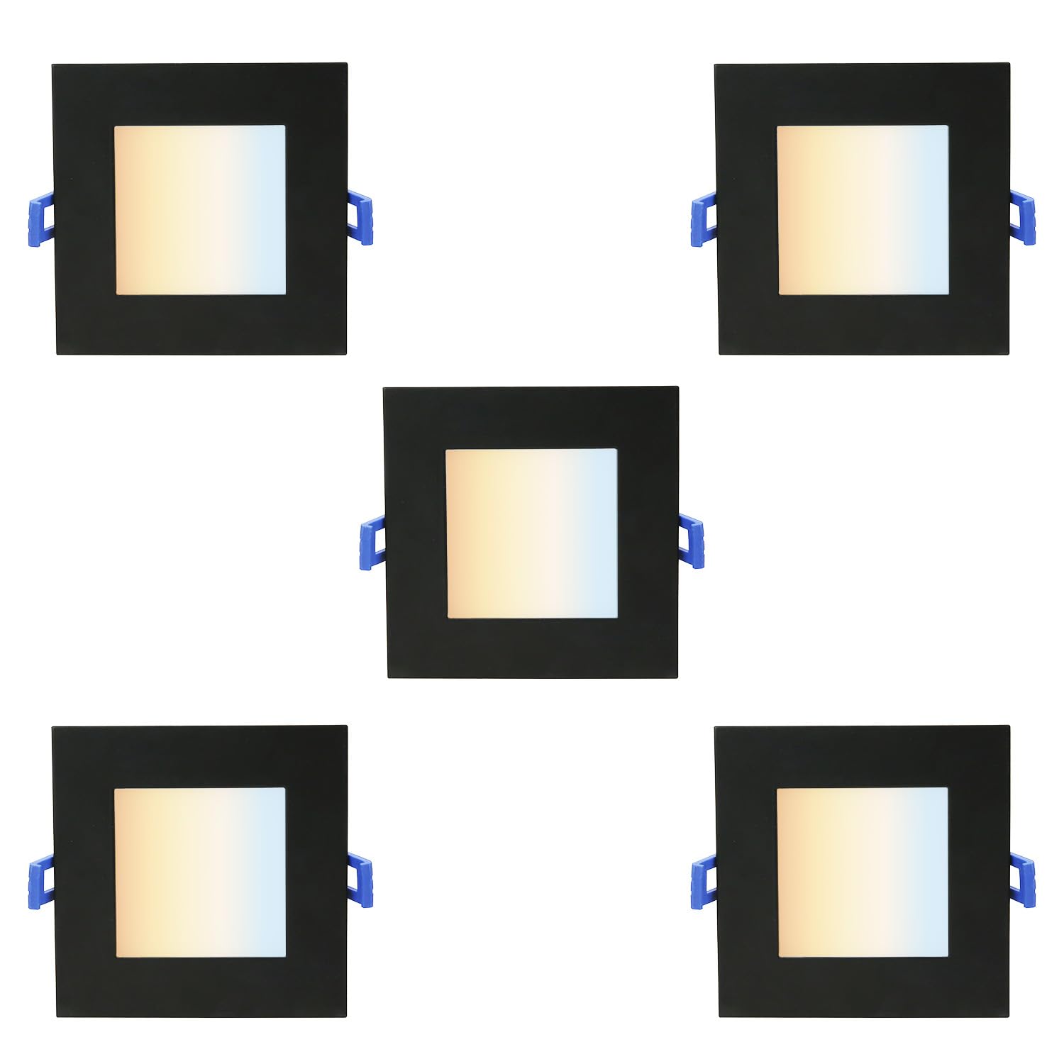 Sunlite 41840 LED 4-Inch Recessed Slim Downlight Fixture, 12 Watts (65W ...