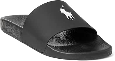 Amazon.com: POLO RALPH LAUREN Sandalia Signature Pony Slide para mujer ...