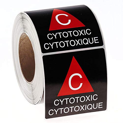 Amazon.com: CYTOTOXIC warning labels 4" x 4" / 101.6mm x 101.6mm ...