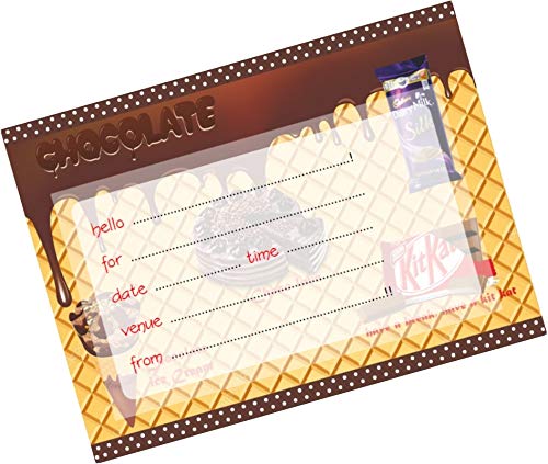 PartyStuff Cards - Chocolate Invitation Card 2 : Amazon.in: Office Products