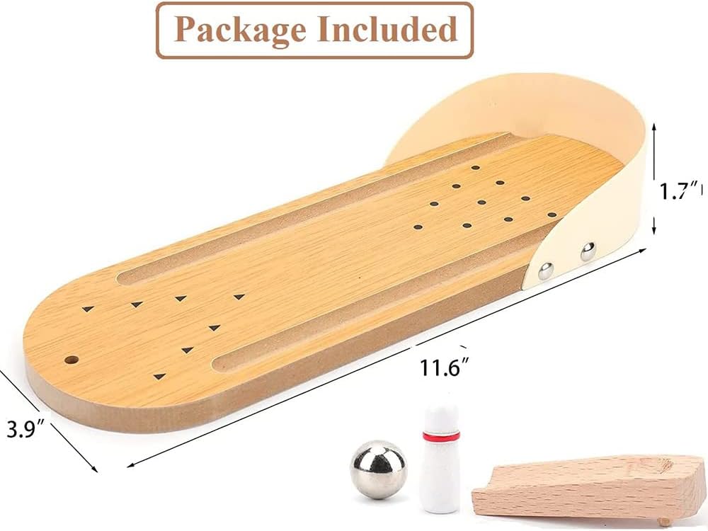 IUUWTMV Mini Bowling Game Bowling Toys Mini Bowling Game Set Tabletop ...