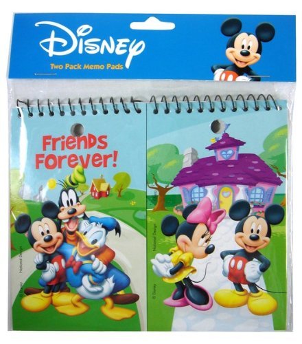 Disney Mickey Mouse & Friends Two Pack Memo Pads Note Pads ...