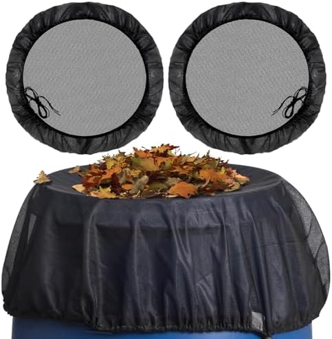 Amazon.com : 2 Pcs Mesh Cover for Rain Barrel, Water Buckets Mesh Cover ...