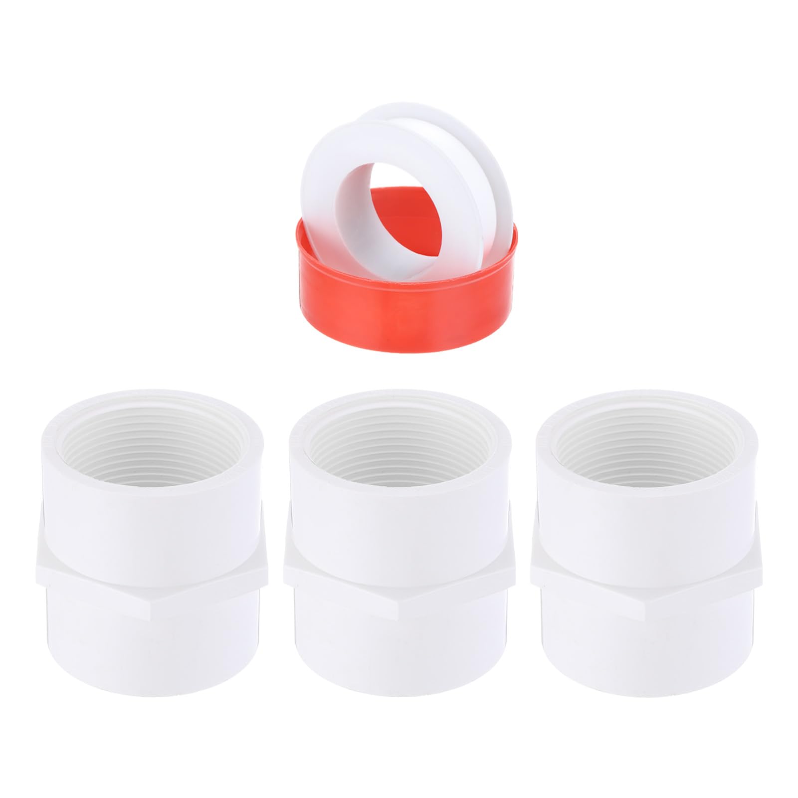 Amazon.com: uxcell 3 Pcs 1-1/2" PVC Female Adapter Pipe Fitting Fit for ...