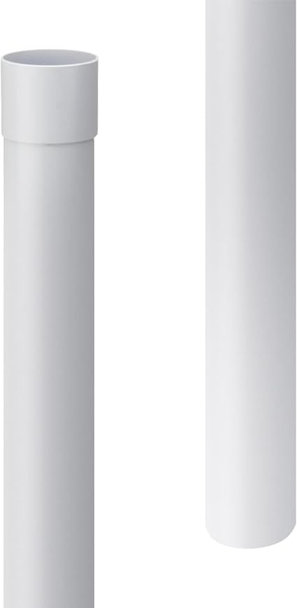 INEFA Fallrohr 100 cm, PVC DN 50, 1 Stück Weiß Regenrohr ...