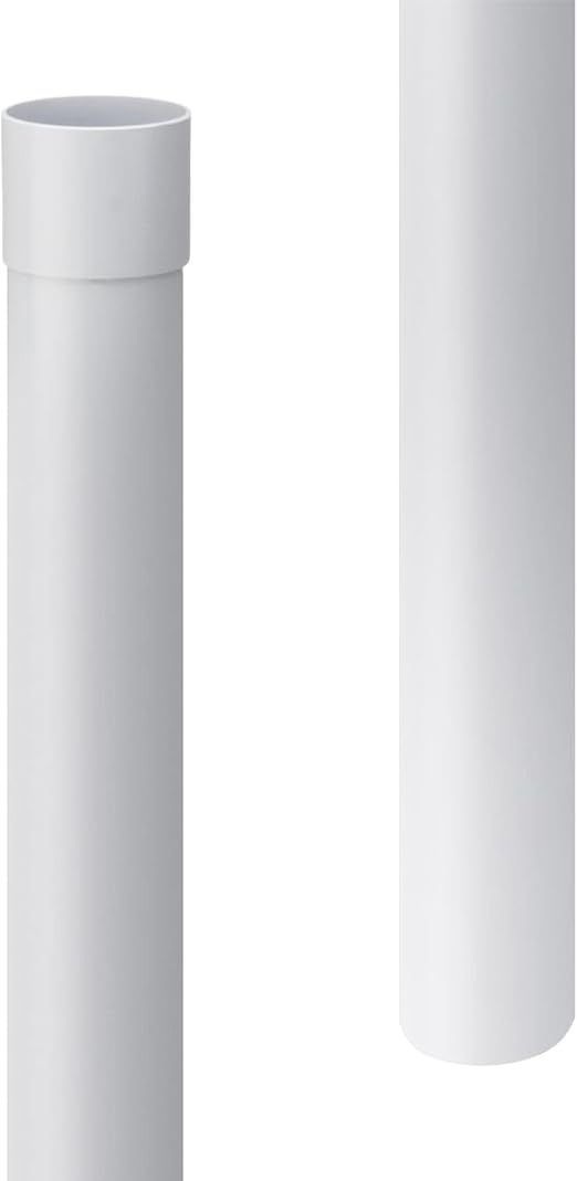 INEFA Fallrohr 100 cm, PVC DN 75, 1 Stück Weiß Regenrohr ...
