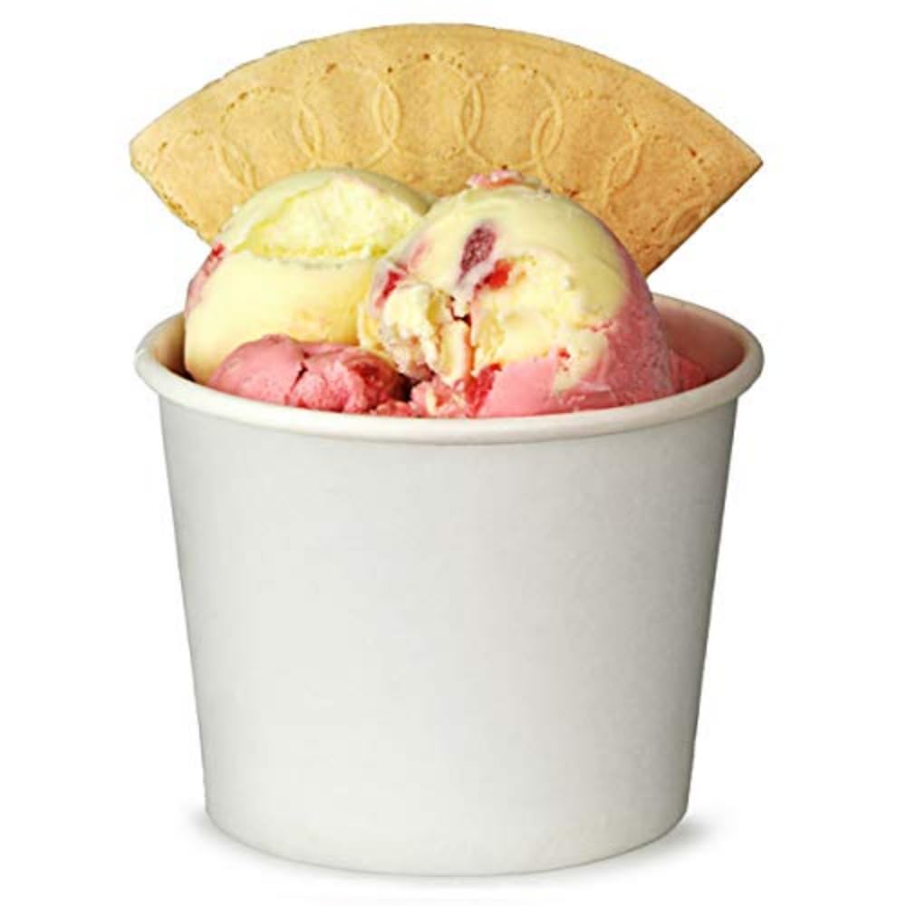 Paper Ice Cream Tubs White 12oz / 340ml - Sleeve of 50 | Party Tubs ...