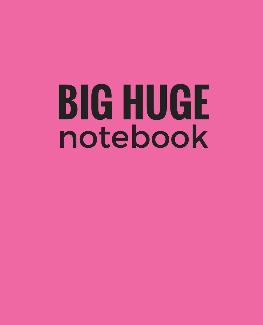 Amazon.com: Big Huge Notebook (820 Pages): Hot Pink, Jumbo Blank Page ...