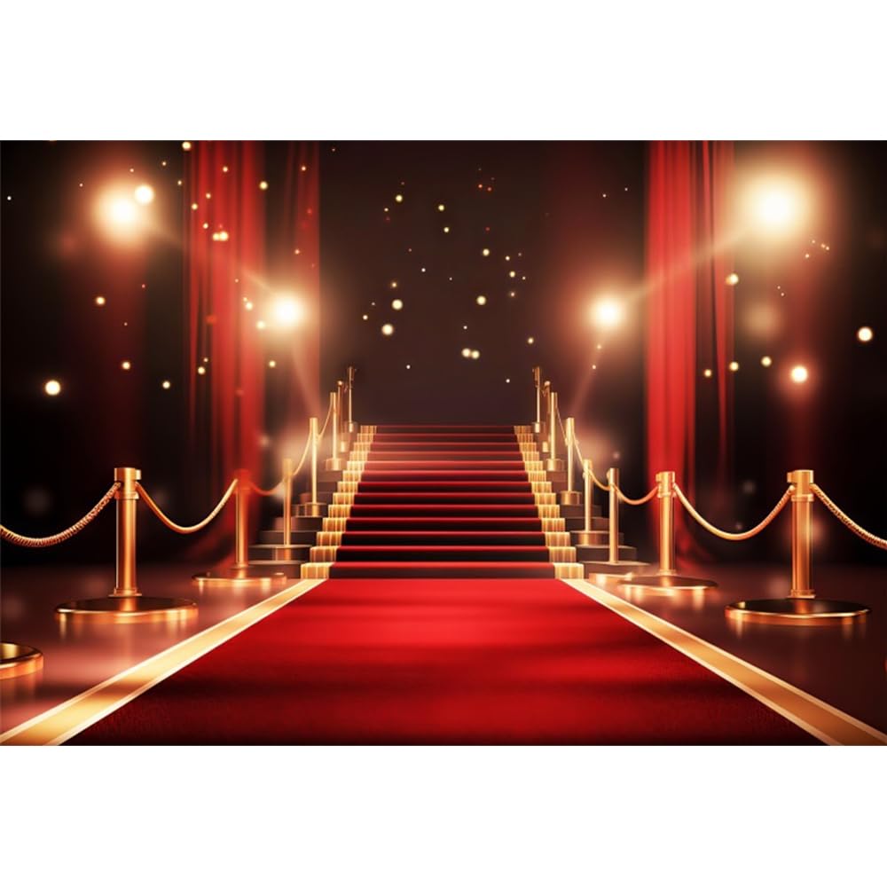 Amazon.com : OFILA Red Carpet Backdrop 7x5ft Fabric Graduation Prom ...
