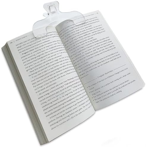 Amazon.com: Book Page Holder for Reading, Transparent Book Page Holder ...