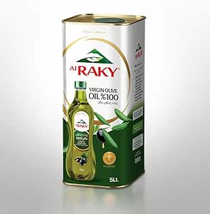 Al Raky Virgin Olive Oil 5 Liter : Buy Online at Best Price in KSA ...