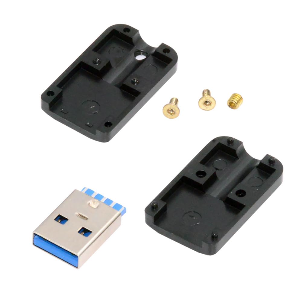 Amazon.com: xiwai USB DIY Kit USB 3.0 Type-A Male Plug Connector ...