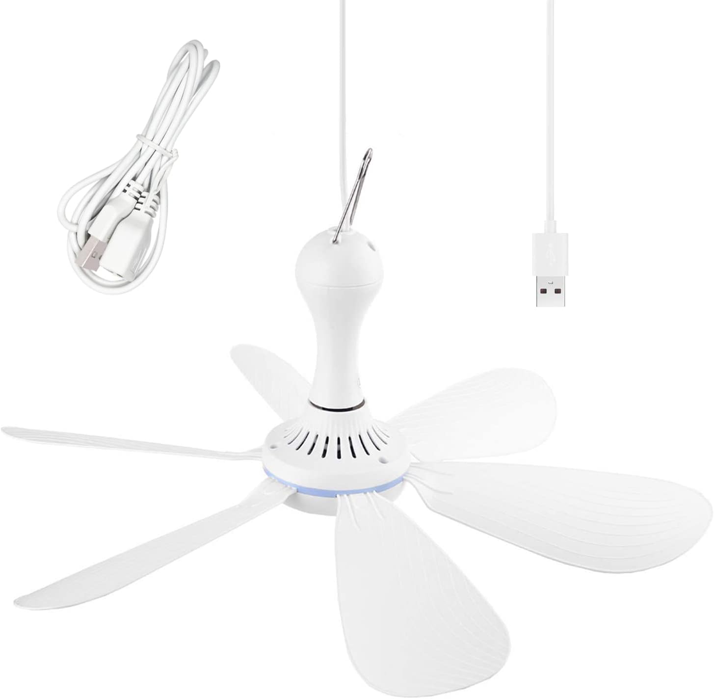 Amazon.com: VizGiz Small USB Ceiling Fan DC 5V Air Circulator Fan 6 ...