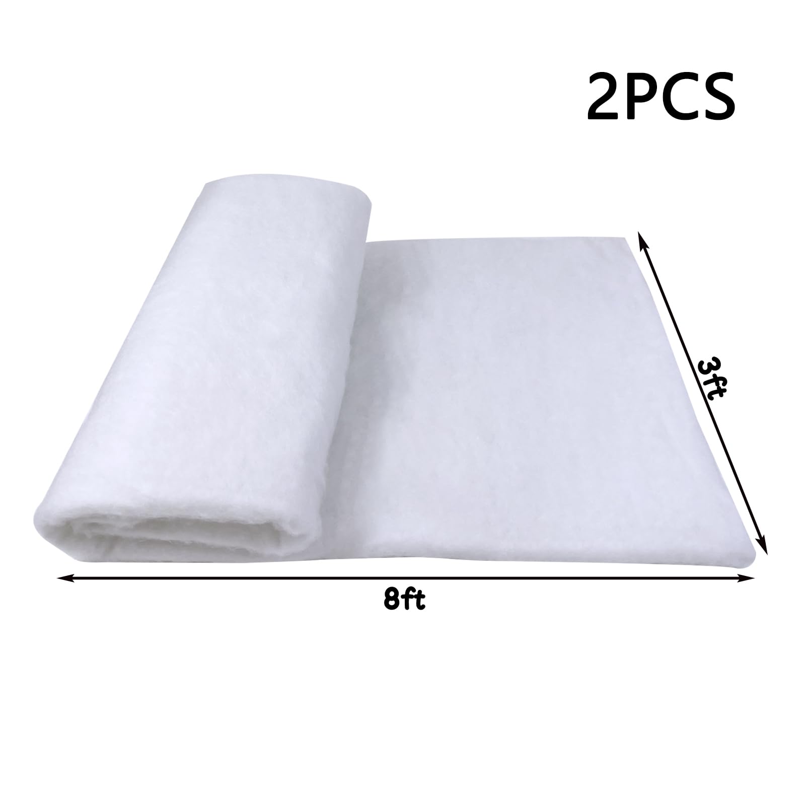 Snapklik.com : 2 Pack 3 X 8 Ft Christmas Snow Blankets, Artificial ...