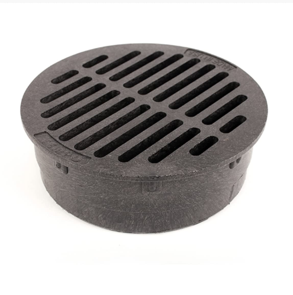 Amazon.com: Premium USA Made 6" Inch BLACK Outdoor Round Flat Drain ...