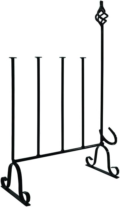 Garden Pride Wellington Boot Rack/Walking Boot Stand - Black - Metal ...