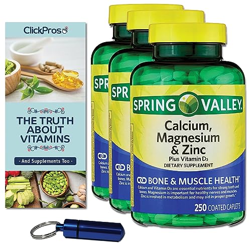 Snapklik.com : ClickPros Spring Valley Calcium, Magnesium & Zinc ...