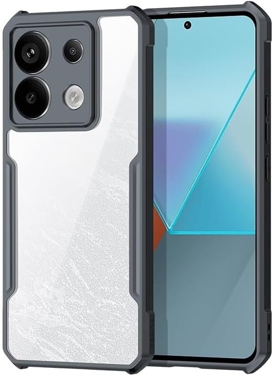 Spazy Case® Poco X6 Neo Back Cover | Transparent Crystal Clear Hard PC ...