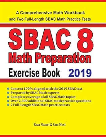 SBAC 8 Math Preparation Exercise Book: A Comprehensive Math Workbook ...