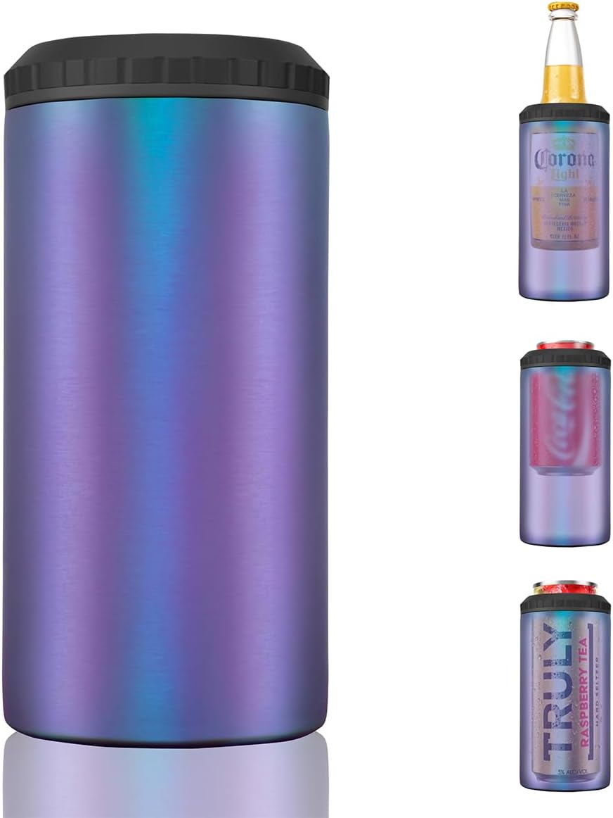 Amazon.com: 3 in 1 Slim Can Cooler for 12 OZ Skinny Can, Regular Can ...