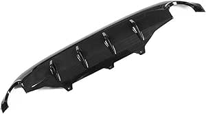 Amazon.com: Carbon Fiber Rear Bumper Diffuser Lip Guard Trim Compatible ...