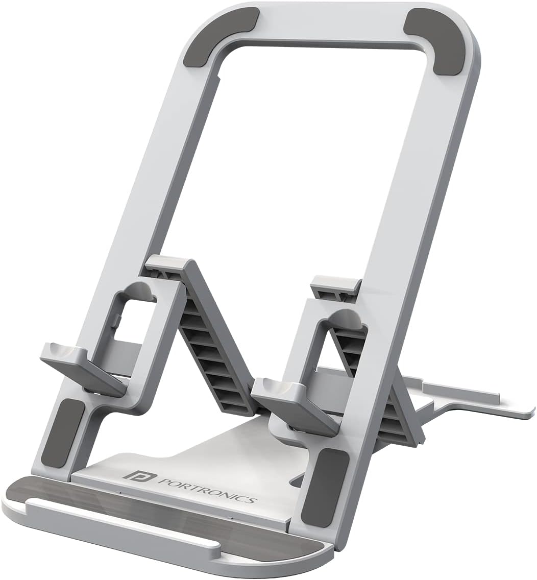 Portronics Modesk One Universal Mobile & Tablet Holder with 5 ...