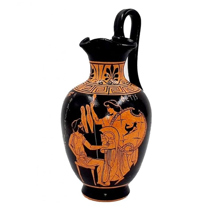 Buy Red figure Pottery,Greek vase 19cm, God Hephaestus,Goddess ...