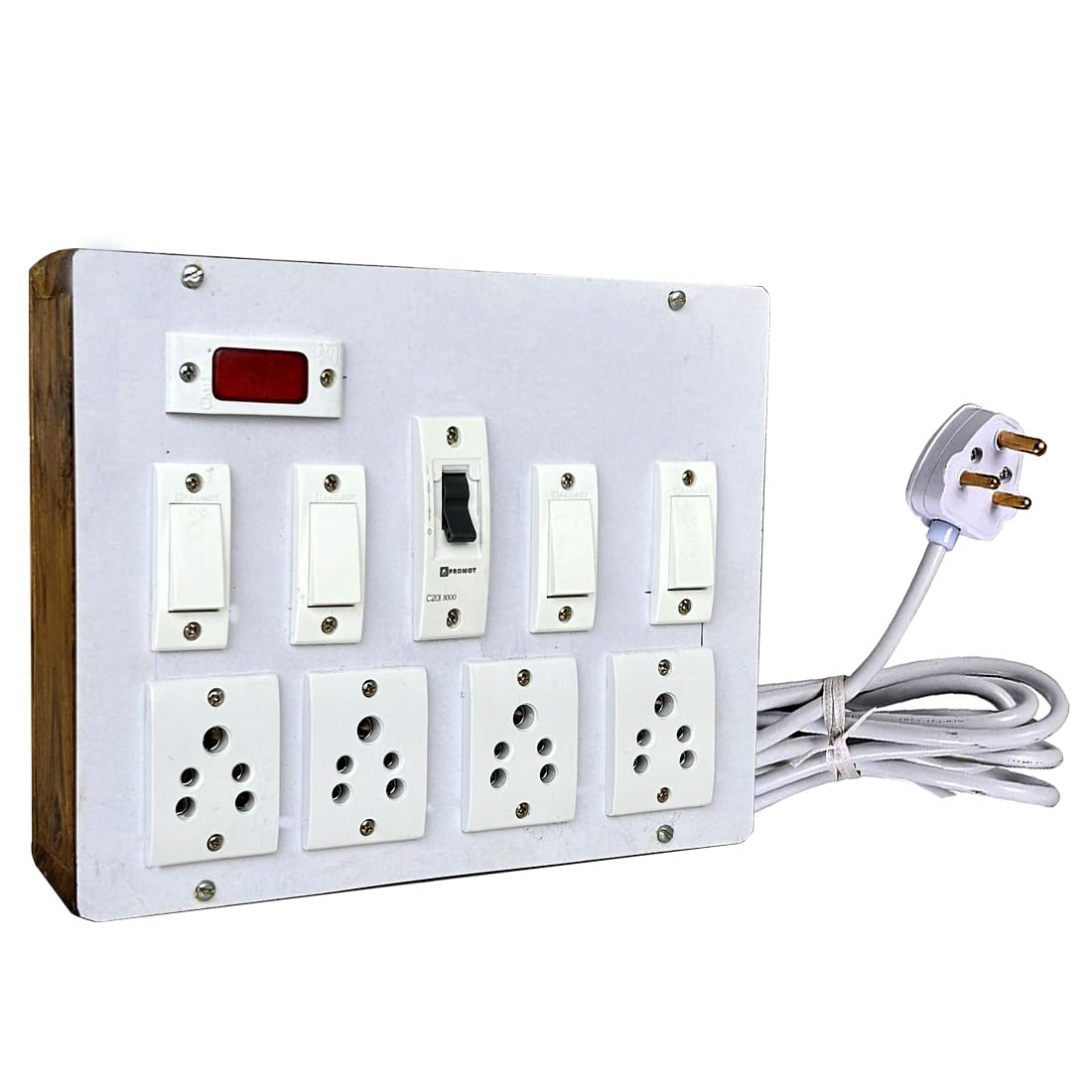 Buy skywell Extension Board 4 Switch 4 Plug of 6 amp with 1.5sq mm ...