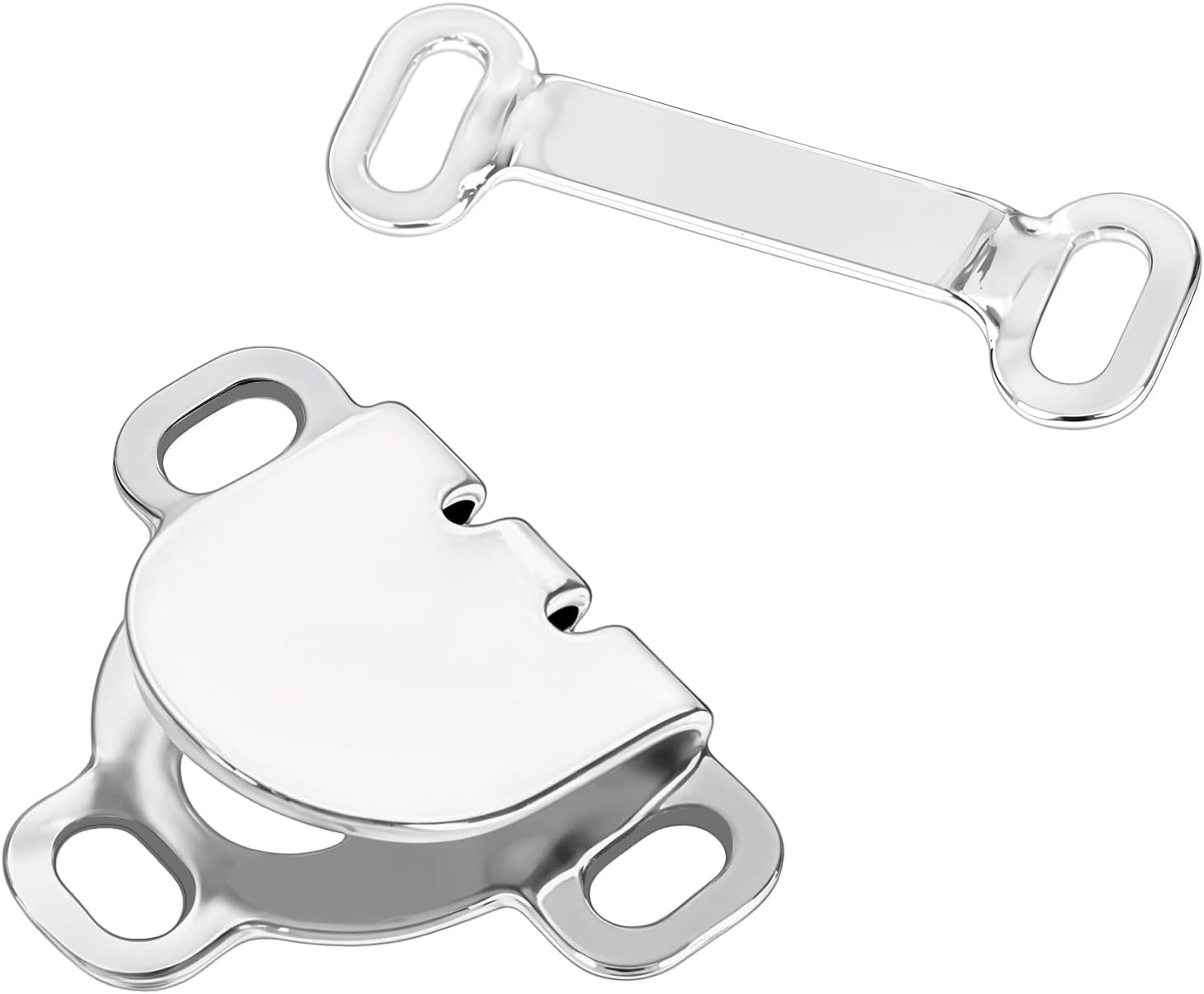 Ymapinc 20 Sets Silver Waist Hook and Eye Fastenings - 17mm Durable ...