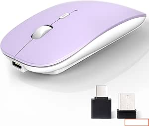 Amazon.com: Wireless Bluetooth Mouse, (BT5.2/3.0 and USB 2.4G) Dual Mode Portable Ergonomic Mice ...