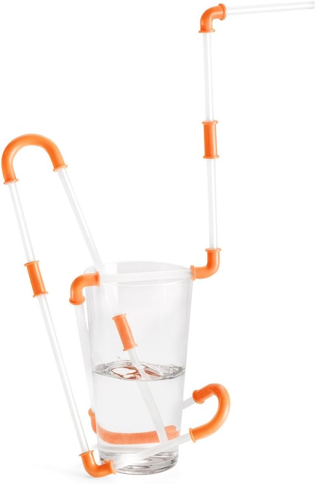 Amazon.com: NuOp Design Orange Strawz Connectable Build Your Own Straws ...