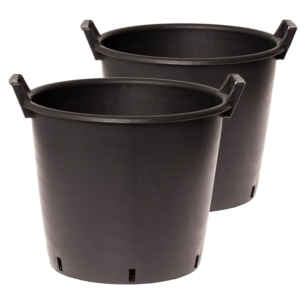 YouGarden - Heavy Duty 30L Plant Pots (Pack of 2) 40cm Diameter ...
