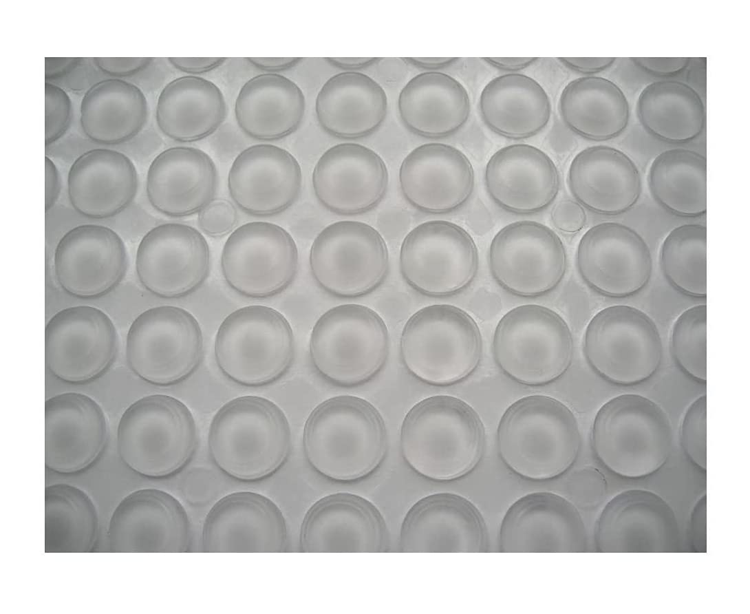 100 Clear Silicone Dots Rubber Feet Door Pad Bumper Damper Self ...