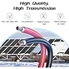 Amazon.com: 10AWG(6mm²) 100FT Solar Panel Extension Wire with Four ...