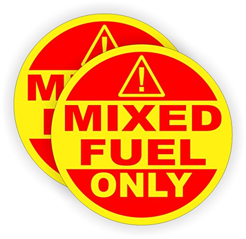 Snapklik.com : Mixed Fuel Only Vinyl 3 Round Decal Sticker Label 50:1 ...