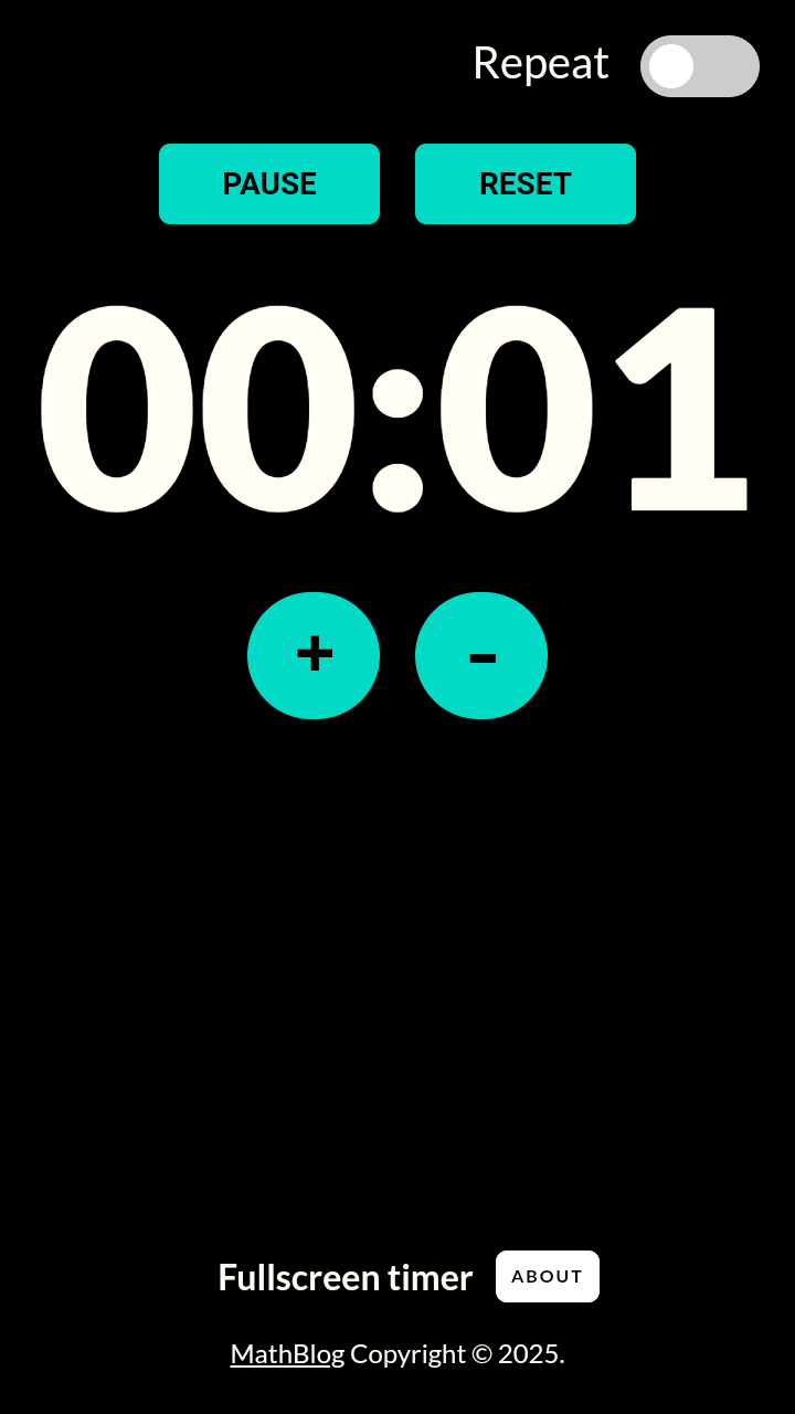 full screen timer - App on Amazon Appstore
