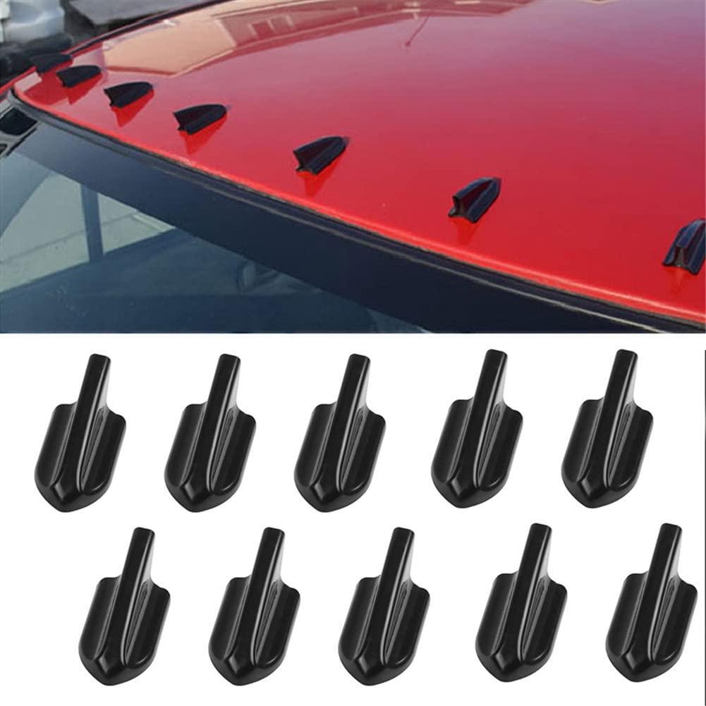 Buy Shark Fin Spoiler,MoreChioce 10pcs Universal Shark Fin Wing Roof ...