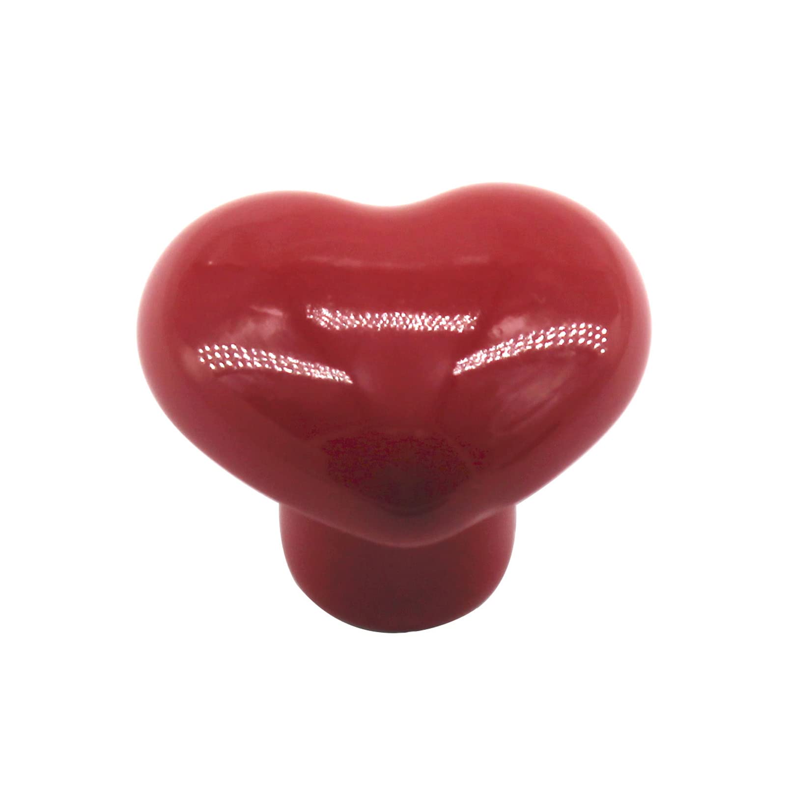 Zerniple Red Door Knobs Ceramic Drawer Pull Handle Kids Room Cupboard ...