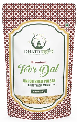 Unpolished Toor Dal, 1Kg, DHATRI agro | Handpounded Organic Tur Dal ...
