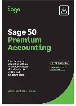 Amazon.com: Sage 50 Premium Accounting 2024 U.S. 3-User 1-Year ...