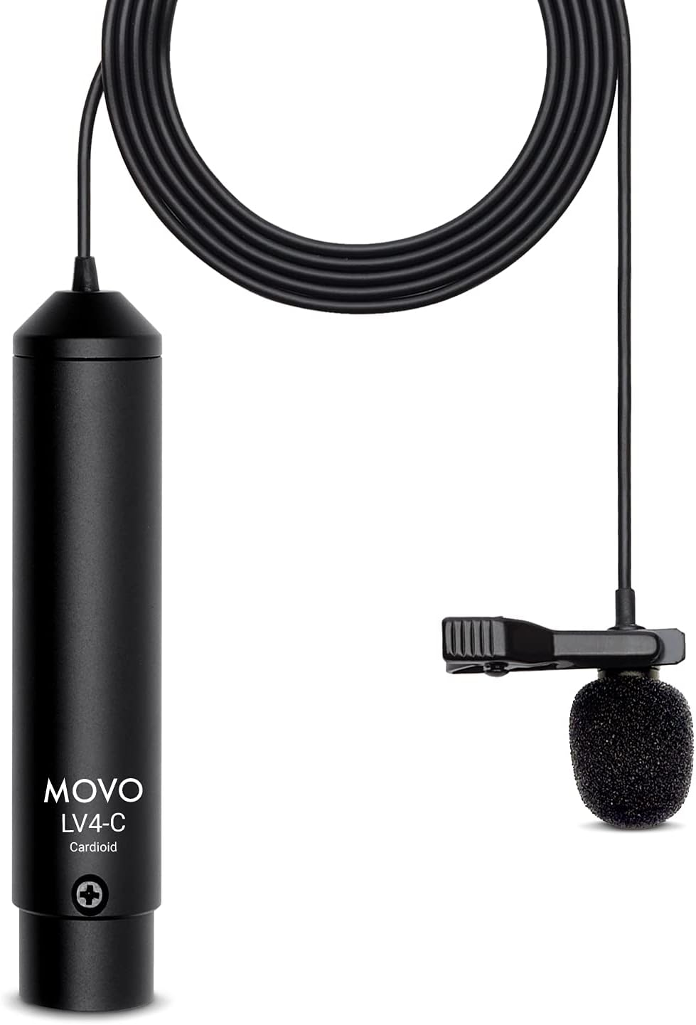 Amazon.com: Movo LV4-C Cardioid XLR Lavalier Microphone Phantom Power ...