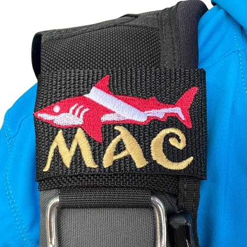 Amazon.com: Rinn Stitches - Custom Embroidered Scuba BCD Name Tag ...