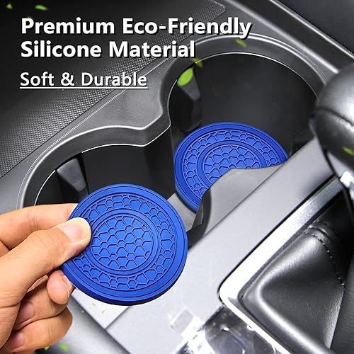 Snapklik.com : Auprite Non-Slip Anti Dust Mats - 2 Pack Dark Blue 2.75 ...